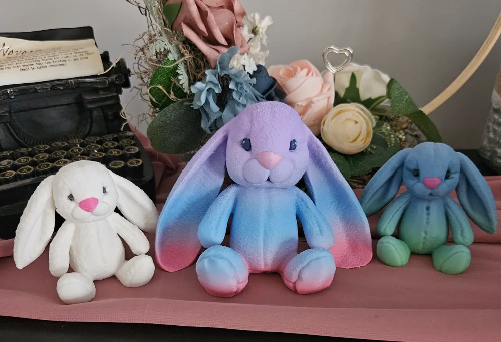 Plush Bunny Lop eared by Layered Magic MakerWorld: Download Free 3D Models