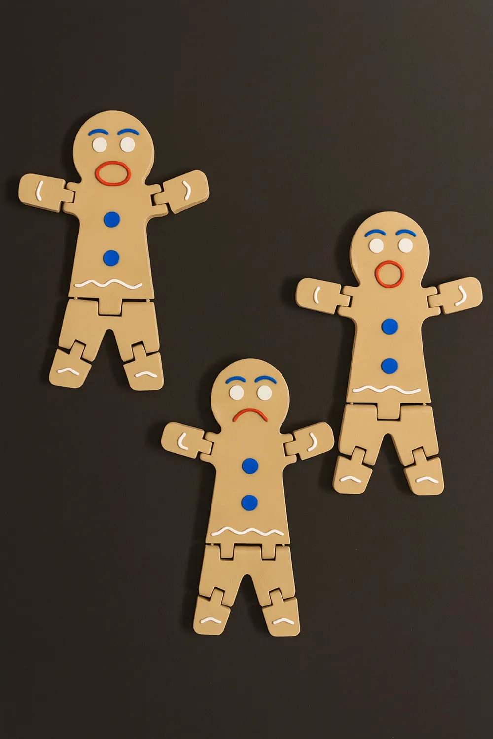 Christmas Flexi Gingerbread Men - Free 3D Print Model - MakerWorld