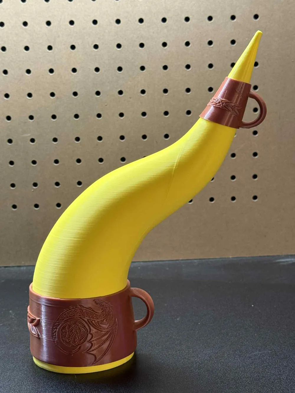 double curved viking horn by Frost Bit Forge MakerWorld: Download Free ...