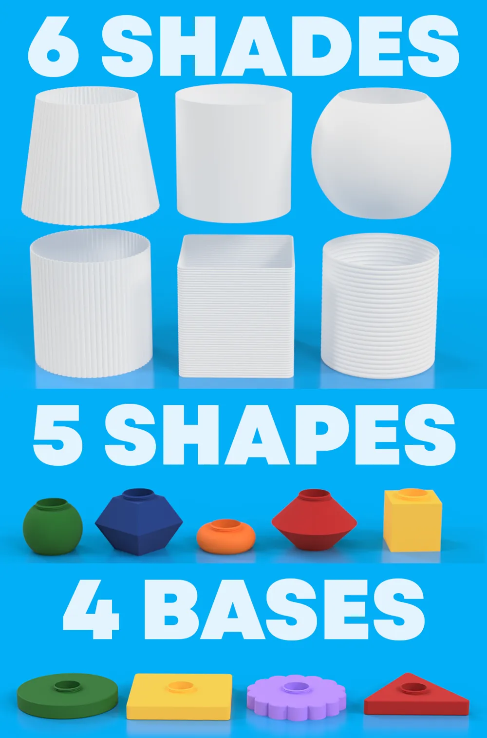 LUMA SHAPES – 模块化 3D打印灯具系统 来自 3D Mieks MakerWorld：免费下载 3D 模型