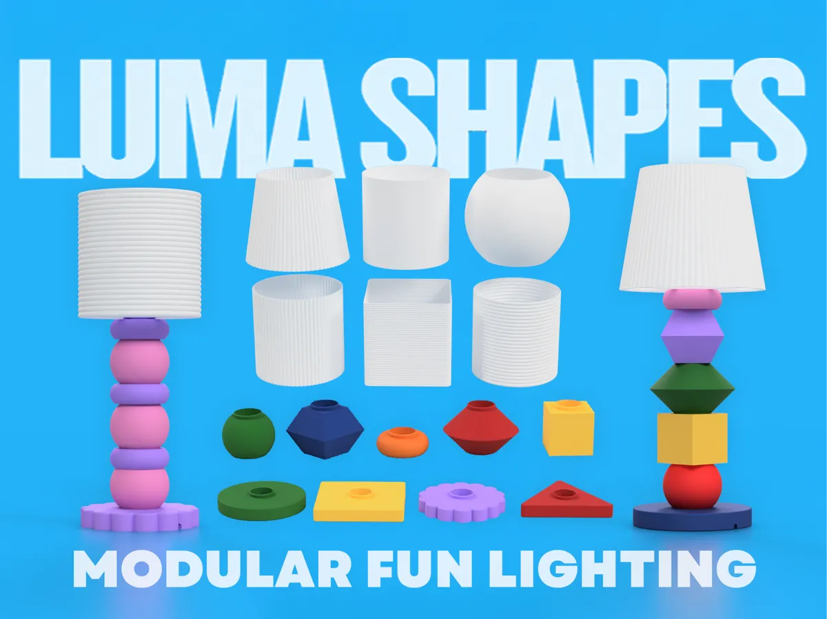 LUMA SHAPES – 模块化 3D打印灯具系统 来自 3D Mieks MakerWorld：免费下载 3D 模型