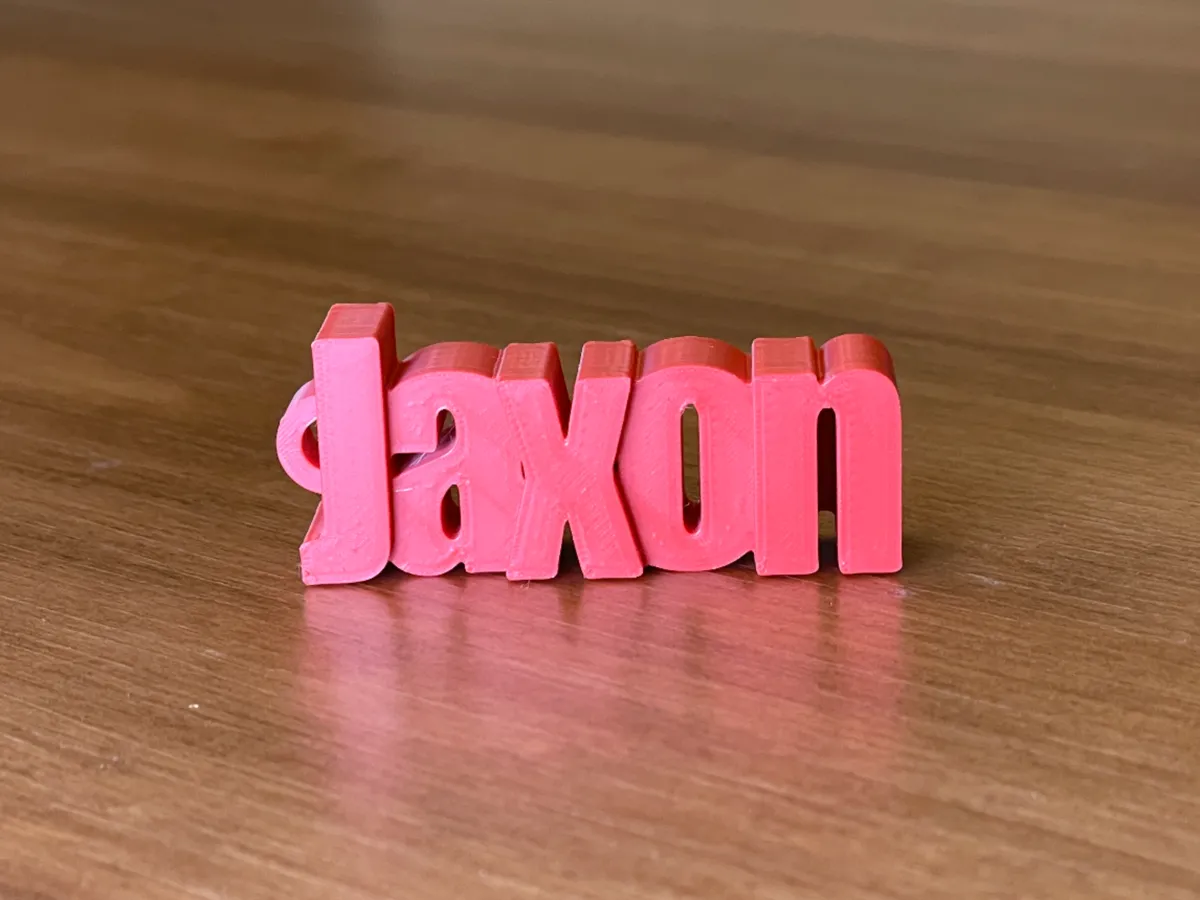 Jaxon Name Keychain - Free 3D Print Model - MakerWorld