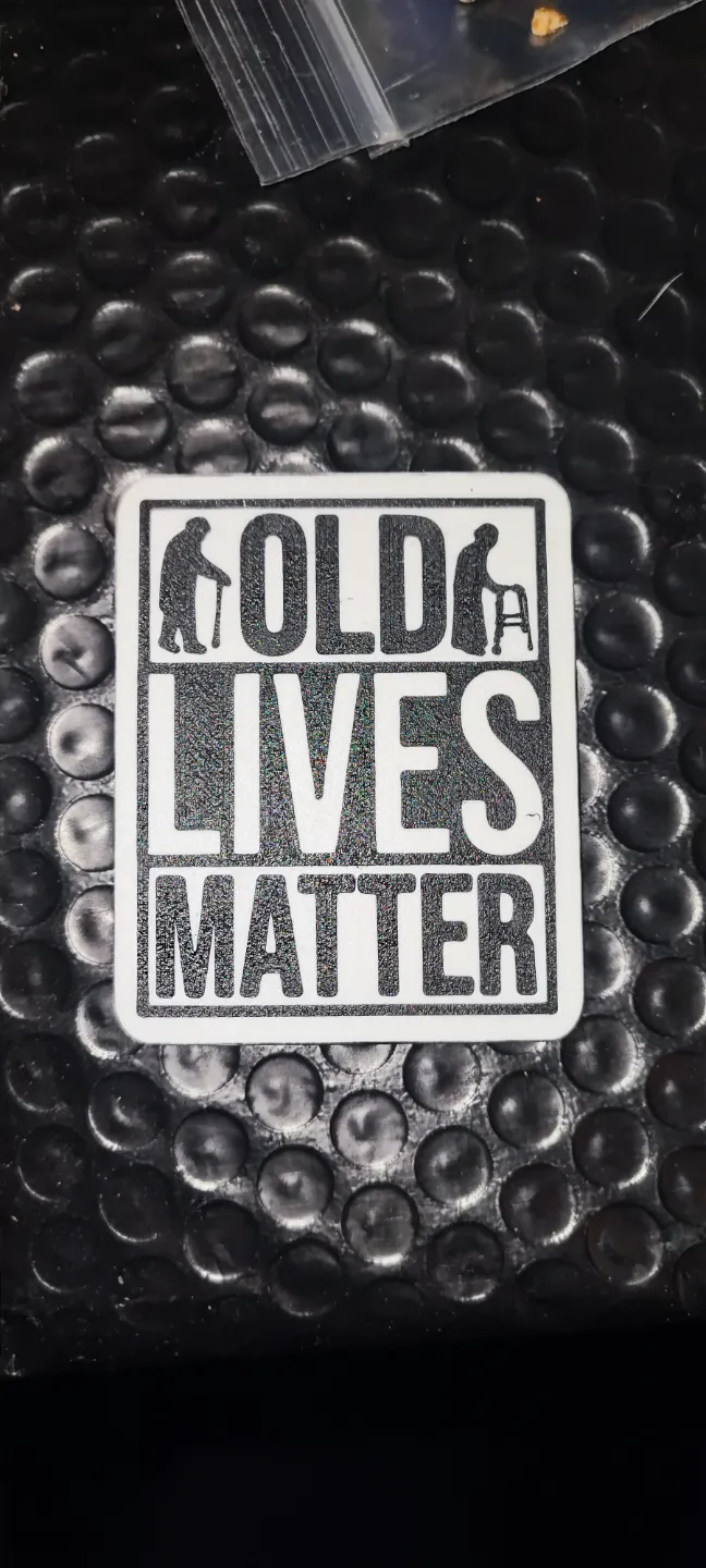 old lives matter keychain and sign by peace or pieces - MakerWorld