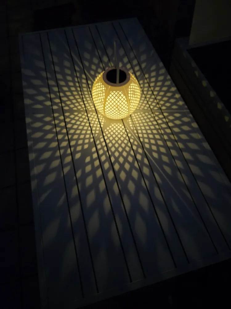 Oasis Glow – Solar Garden Lantern with Light Play - Free 3D Print Model ...