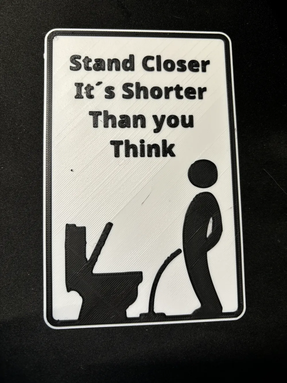 funny Toilet Sign - Free 3D Print Model - MakerWorld