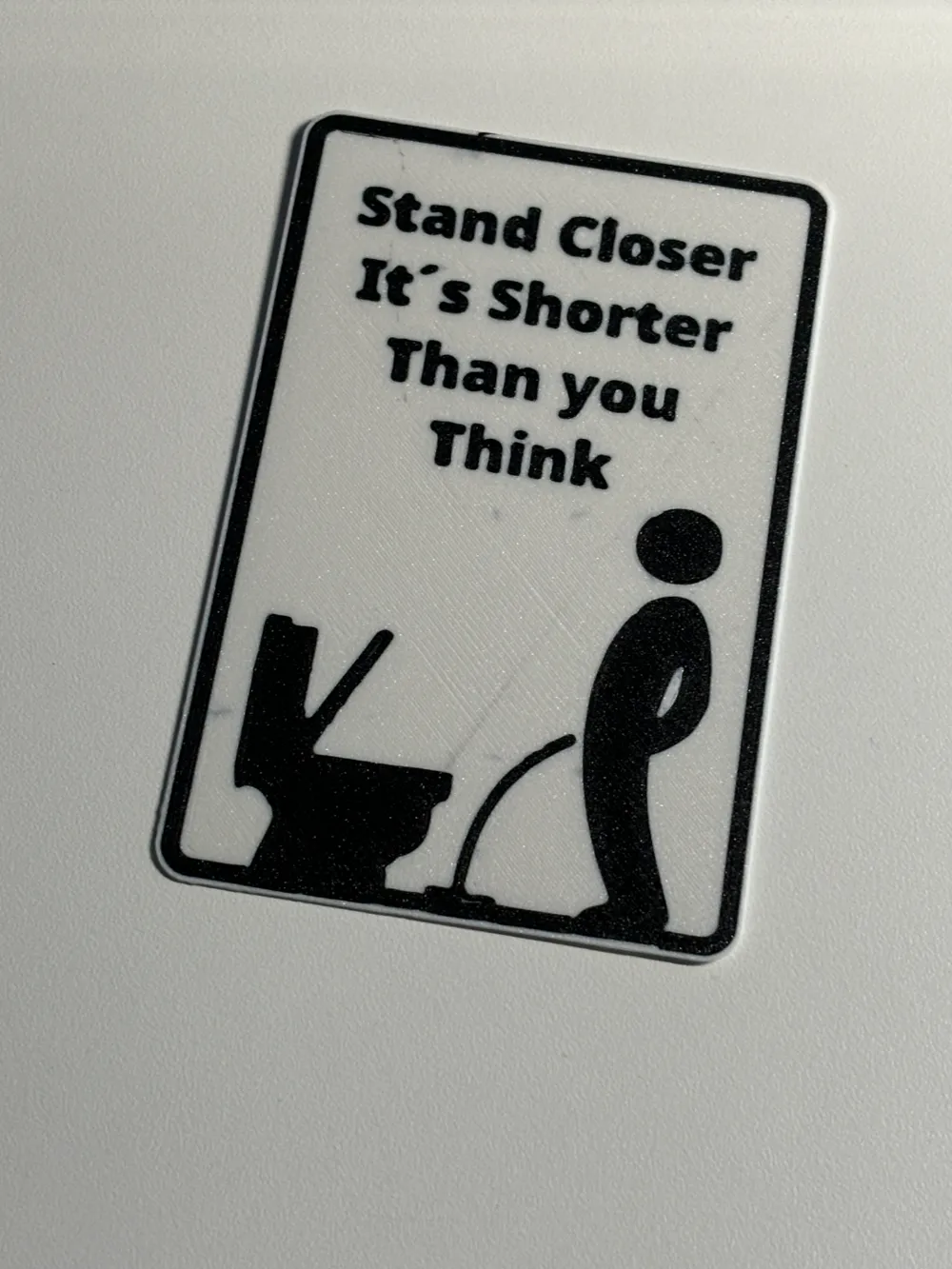 funny Toilet Sign - Free 3D Print Model - MakerWorld