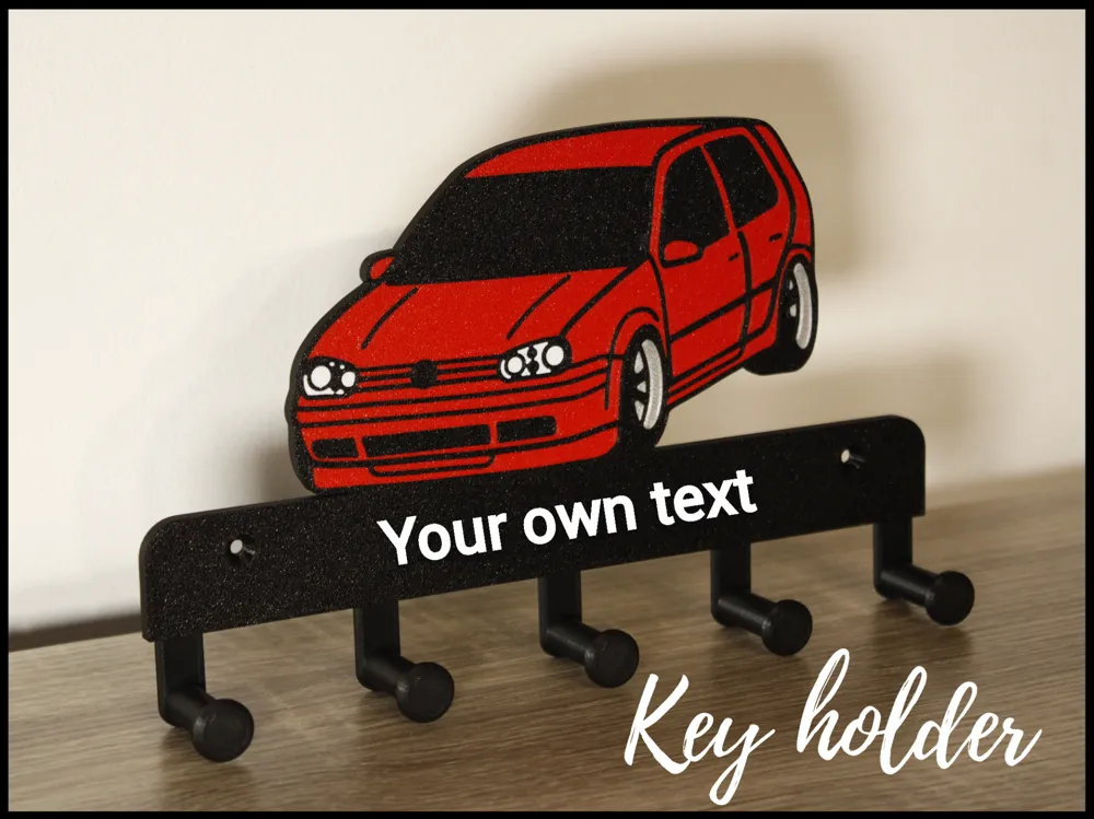 Volkswagen Golf 4 Tuning Key Holder – AMS – Hanger by Vize3Dtisku ...