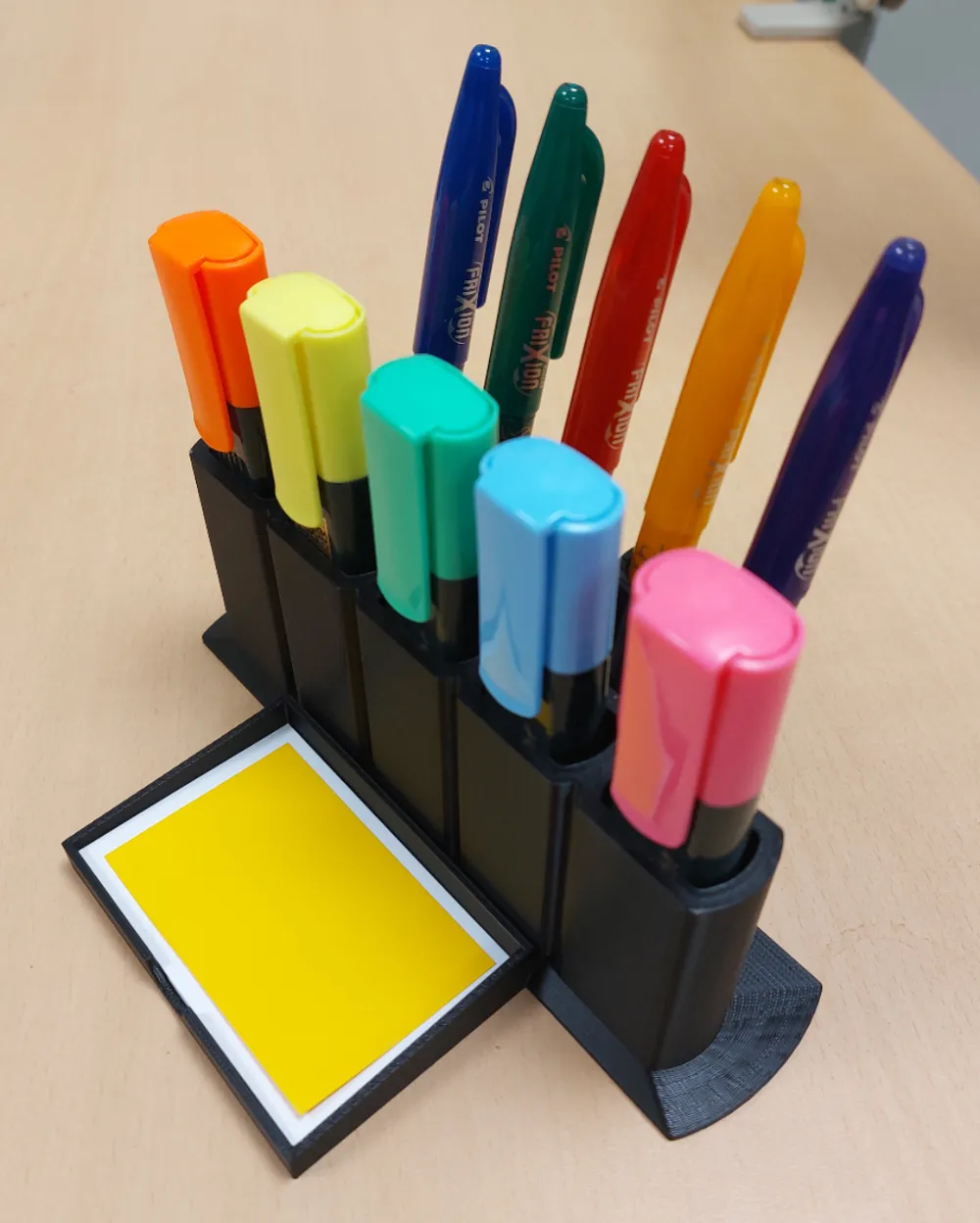 Text Marker Holder with Pens and Business Cards by Cid - MakerWorld