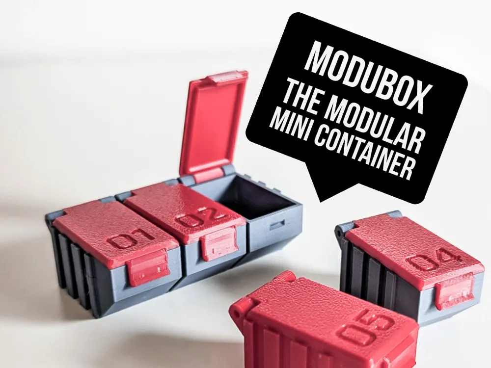 ModuBox - Modular Mini Container for Every Need - Free 3D Print Model ...