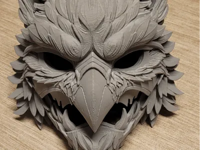 枭熊面具 - 免费 3D 打印模型 - MakerWorld