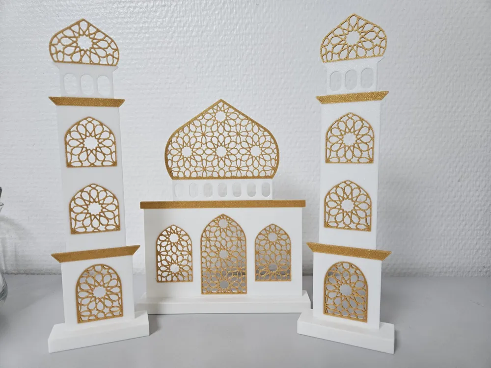 mosque and minaret decoration - Free 3D Print Model - MakerWorld