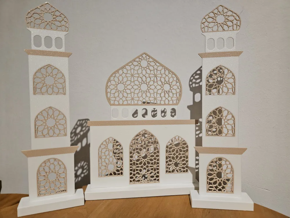 mosque and minaret decoration - Free 3D Print Model - MakerWorld