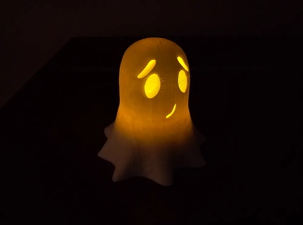 Phantom Flicker | The Tealight Ghost - Free 3D Print Model - MakerWorld
