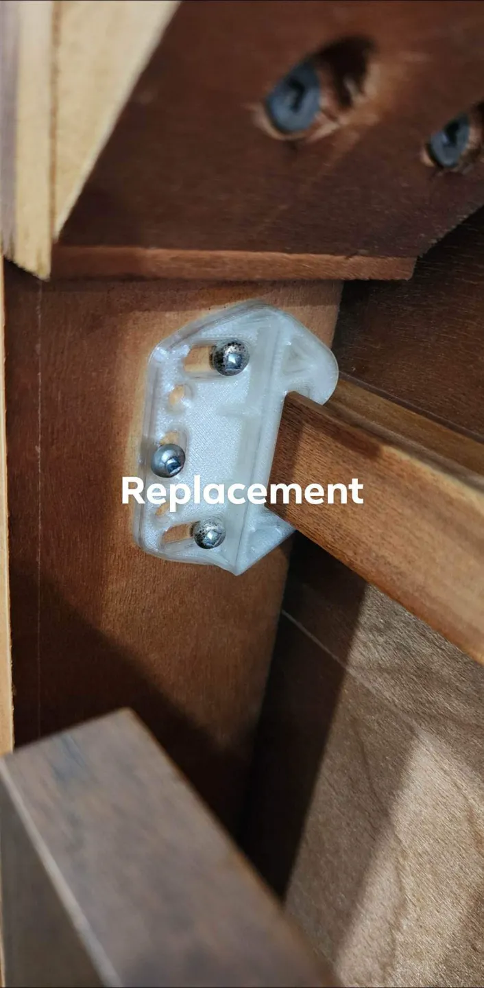 Mid Century Modern Dining Table replacement slide bracket for leaf ...