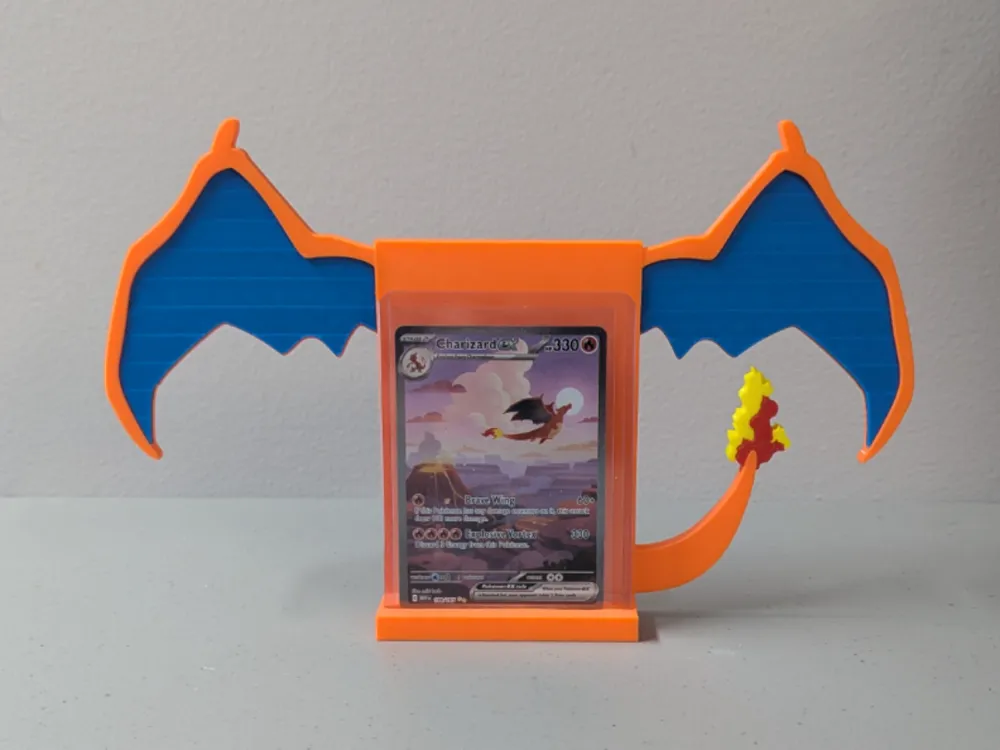 Charizard Card Stand by CJM 3D PrintsMakerWorld: Download Free 3D Models