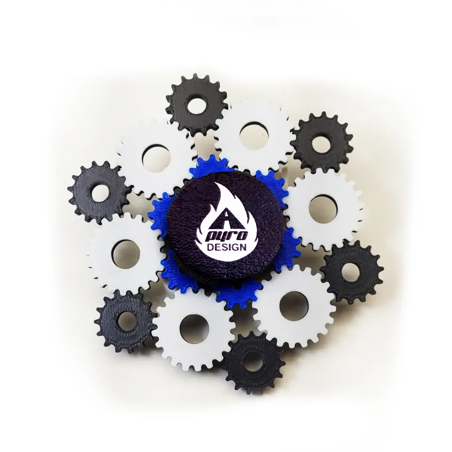Gears Multicolor Animated Fidget Spinner by aPyroDesign - MakerWorld