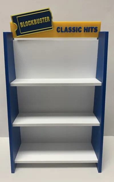Miniature Blockbuster VHS Tape Shelf -Customizable by Rolls MakerWorld ...