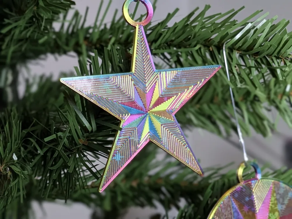Christmas Octagram Ornaments by Zammer 3D - MakerWorld
