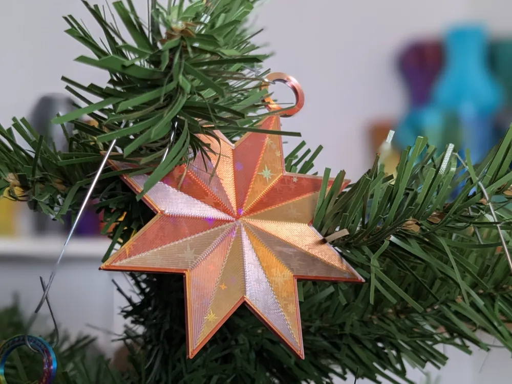 Christmas Octagram Ornaments by Zammer 3D - MakerWorld