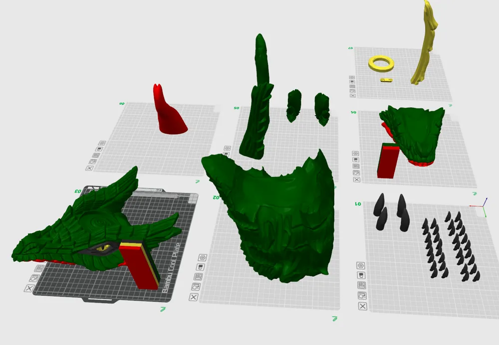 Realistic Rayquaza Dragon Head - Free 3D Print Model - MakerWorld