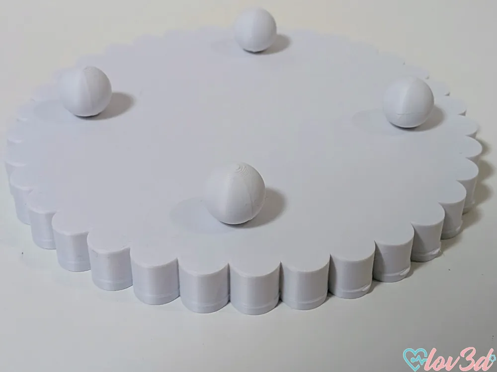 Scalloped Round Display Tray - Free 3D Print Model - MakerWorld