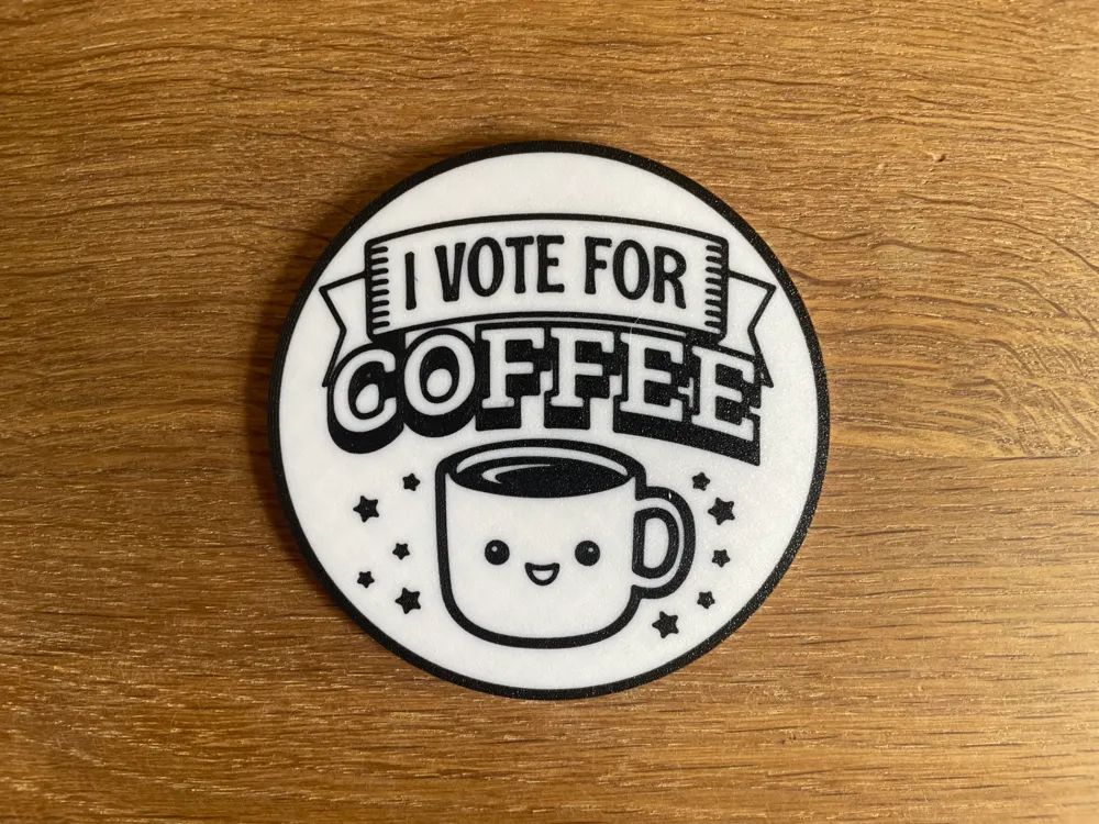 Vote for Coffee / Coaster / Drink / Funny / Politics by 3D Prints This ...