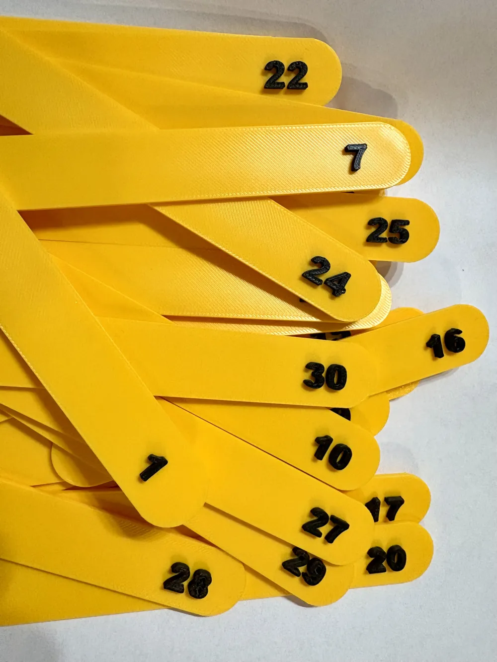 Classroom Number Pull Sticks (Student Selector) - Free 3D Print Model ...