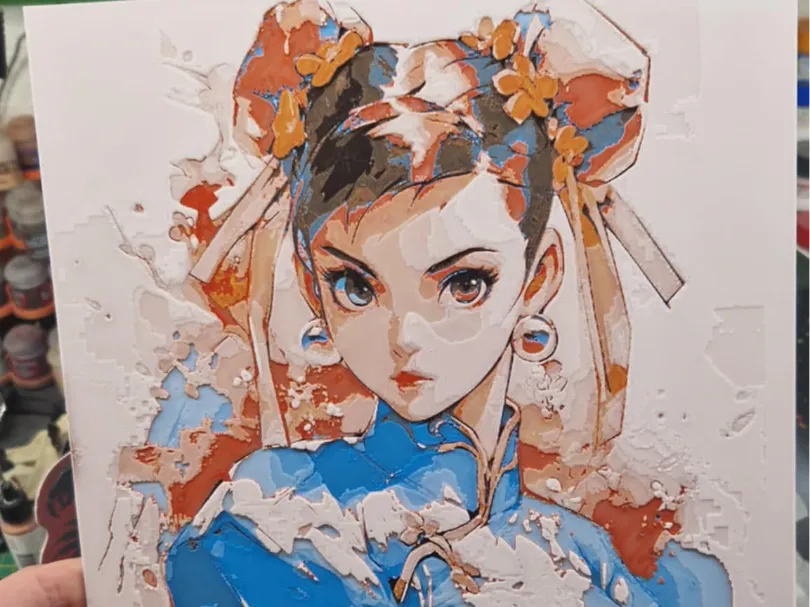 Street Fighter - Chun Li Hueforge by Dakiren - MakerWorld