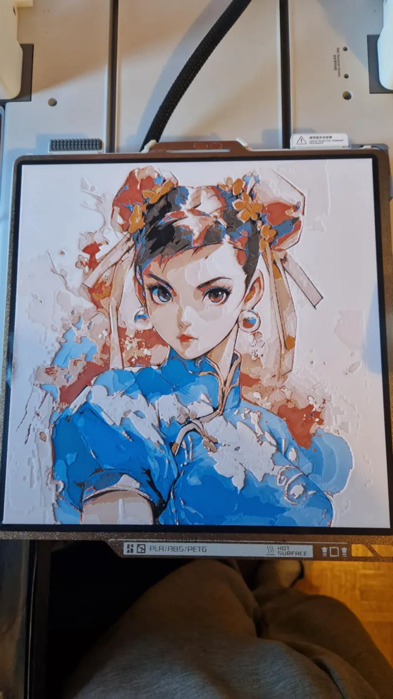 Street Fighter - Chun Li Hueforge by Dakiren - MakerWorld