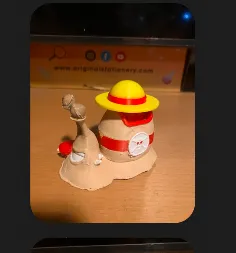 Luffy transponder snail by TJ Flexi MakerWorld: Download Free 3D Models