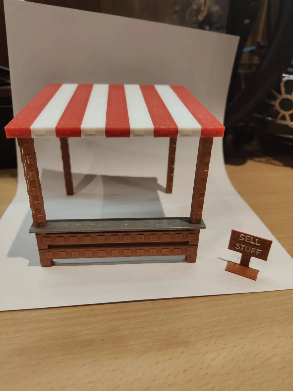 Sell stuff stall roblox grow a garden inspired by Infill3D MakerWorld ...