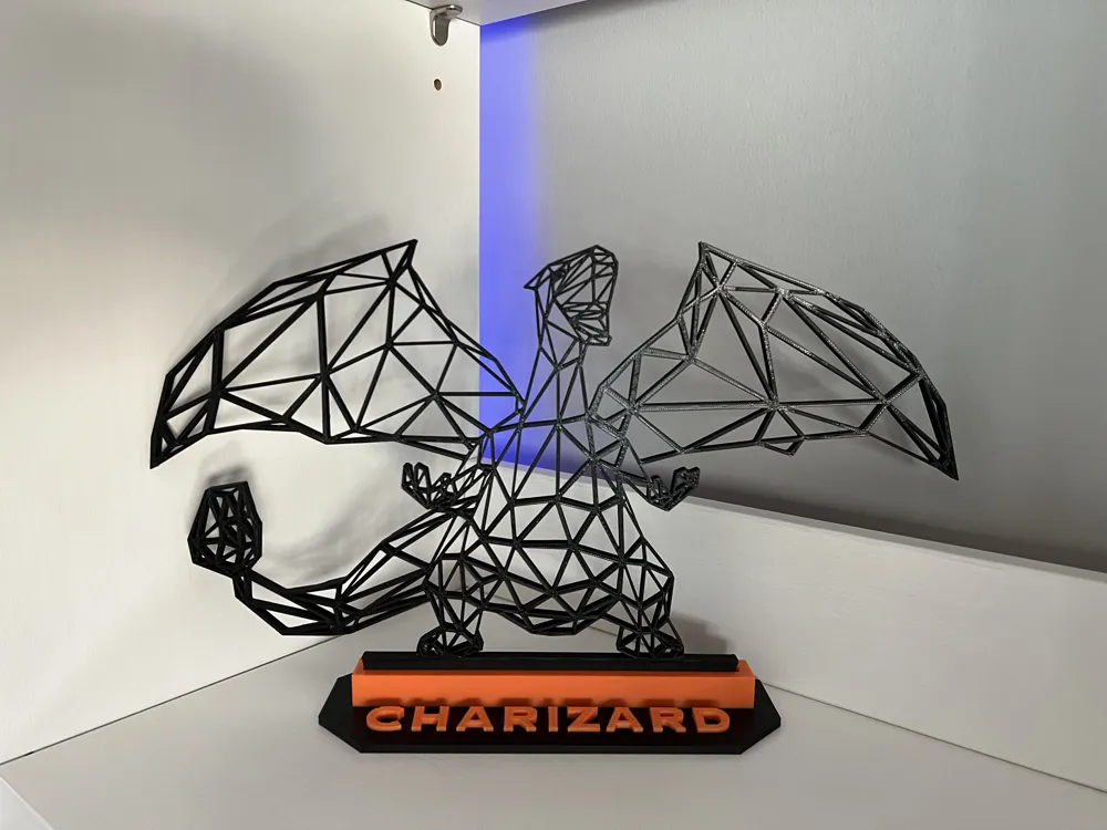 Charizard Low Poly Model - Free 3D Print Model - MakerWorld