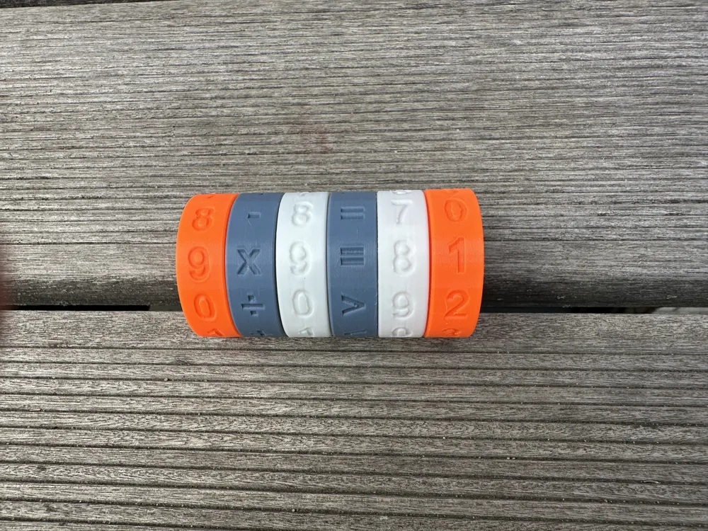 Math Fidget Practice Wheel Modular Learning Aid +,-,x,÷ by PS_Print ...