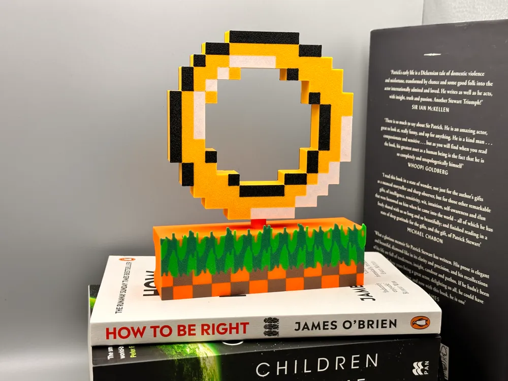 Spinning 8-Bit Sonic Gold Ring - LA001 TT Motor by Eternity ...