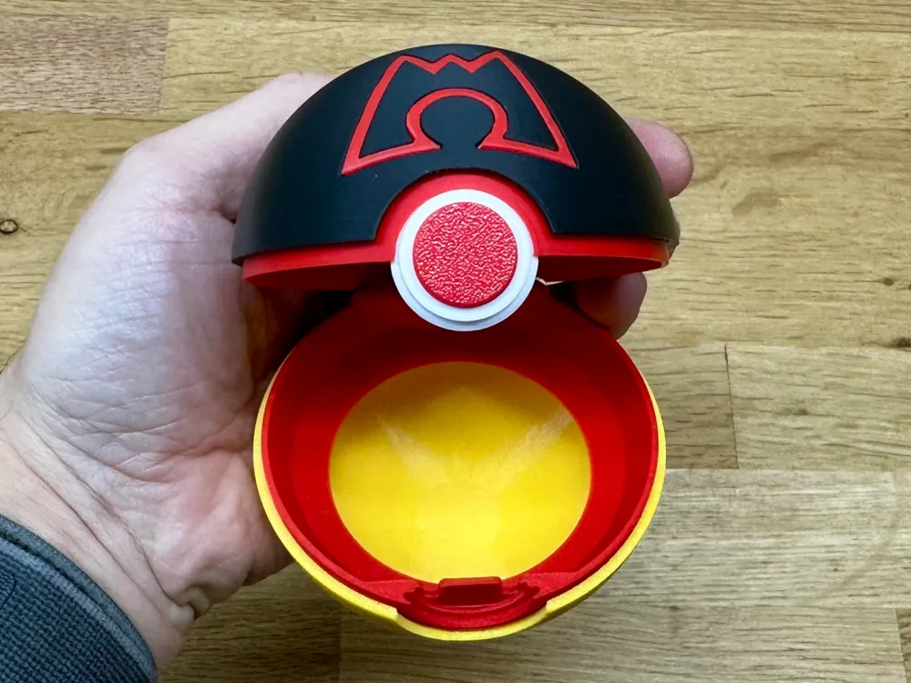 Team Magma Ball - Pokemon - Pokeball Functional by Torikami - MakerWorld