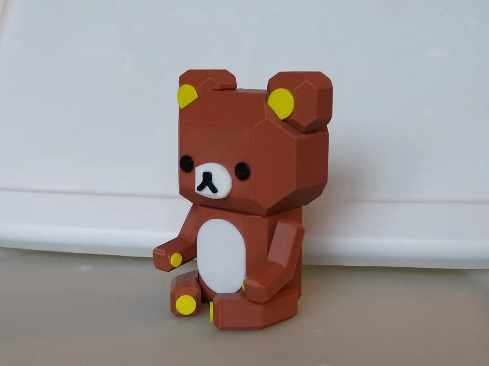Rilakkuma Blocky Bear (no AMS) by Calm Chowder MakerWorld: Download ...