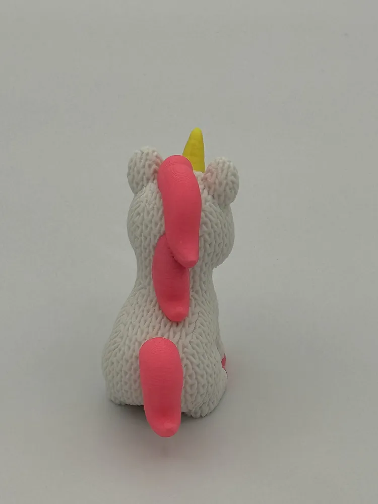 Cute Knitted Unicorn - Free 3D Print Model - MakerWorld