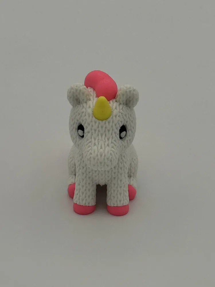 Cute Knitted Unicorn - Free 3D Print Model - MakerWorld