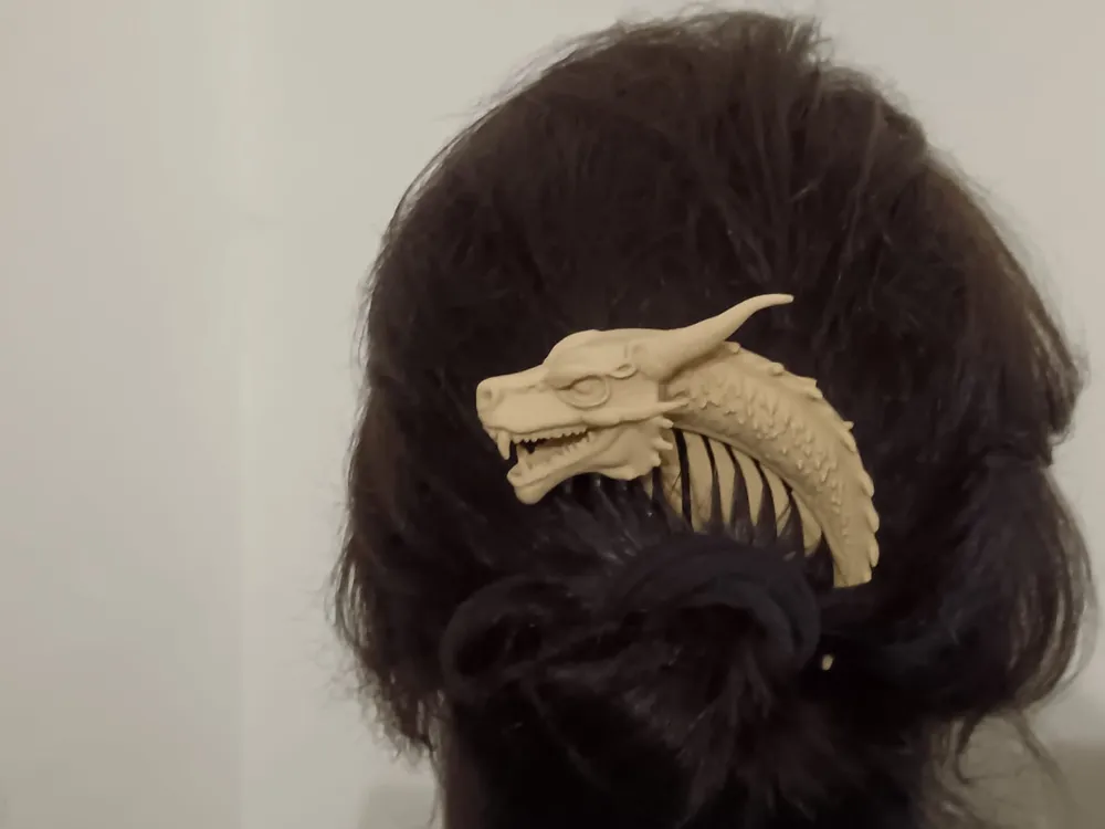 Dragon Skull Hair Combs - Set 02 by Aleandrus MakerWorld: Download Free ...