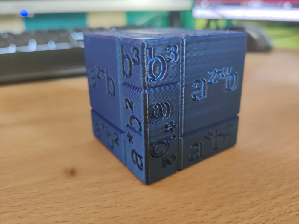 Binomial theorem - model of a cubic binomial by Maximilian Dorninger ...