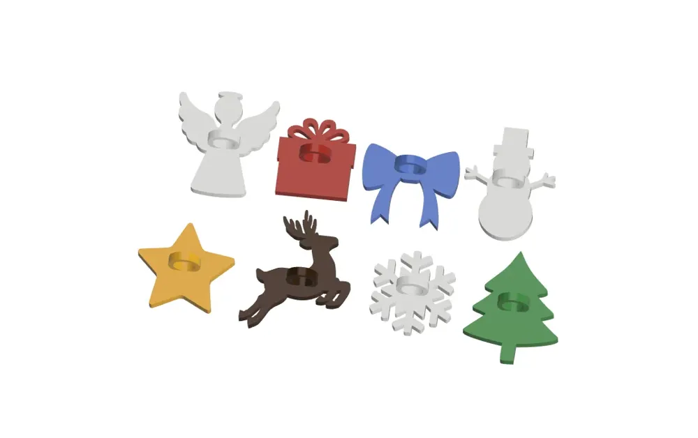 New Year Party Straw Markers by Tvorim3D - MakerWorld