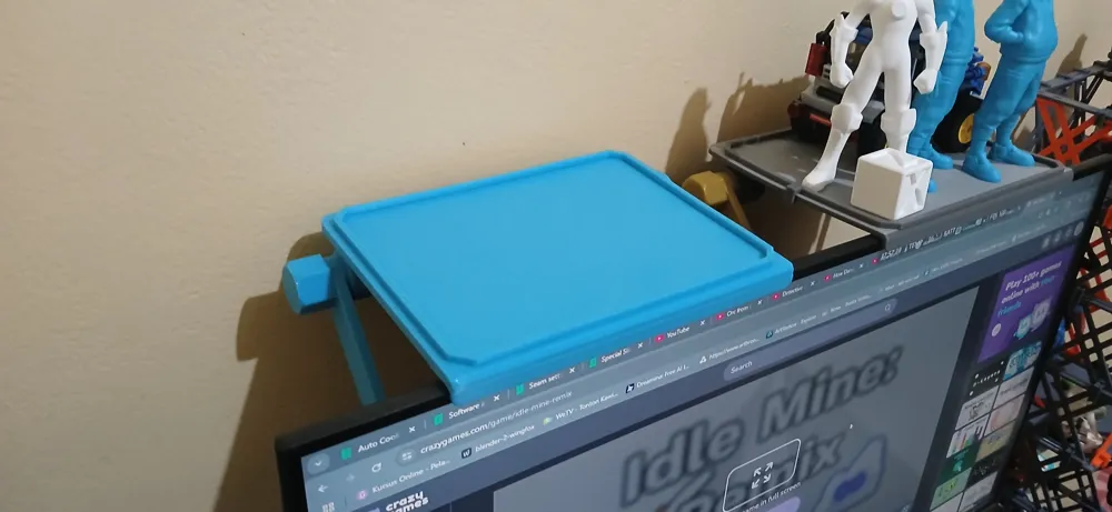 dual function monitor shelf - Free 3D Print Model - MakerWorld