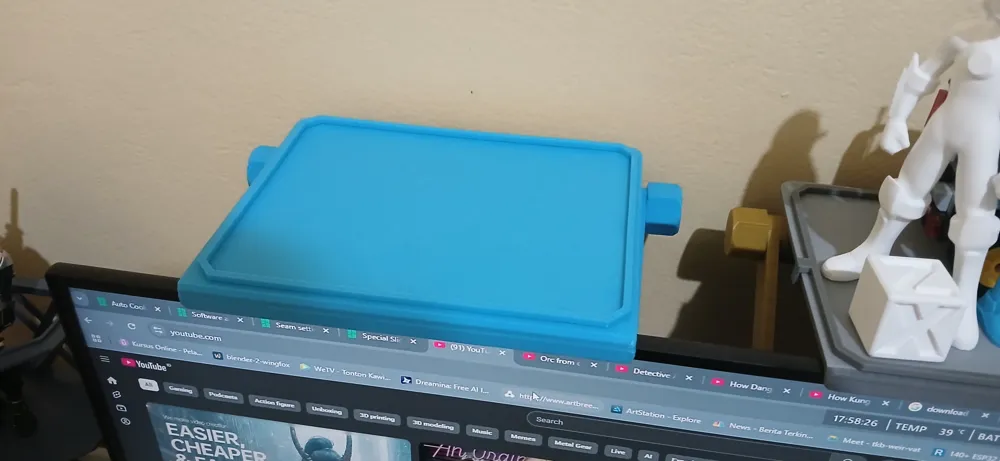 dual function monitor shelf - Free 3D Print Model - MakerWorld
