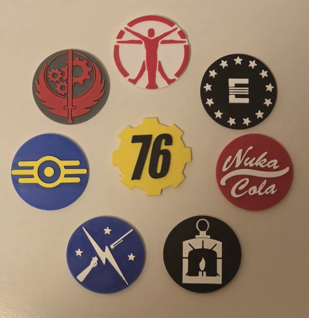 Fallout Faction Logos for Controller Stand - Free 3D Print Model ...