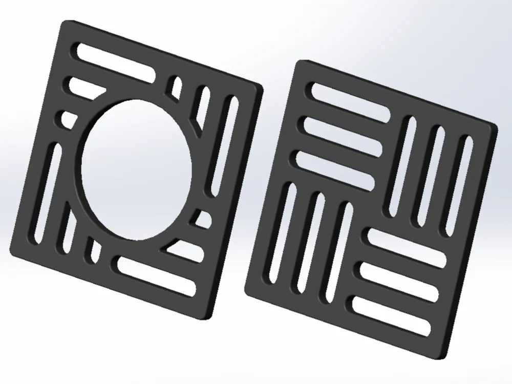 Durable Floor Drain Grate - Large Hole & Standard - Free 3D Print Model ...