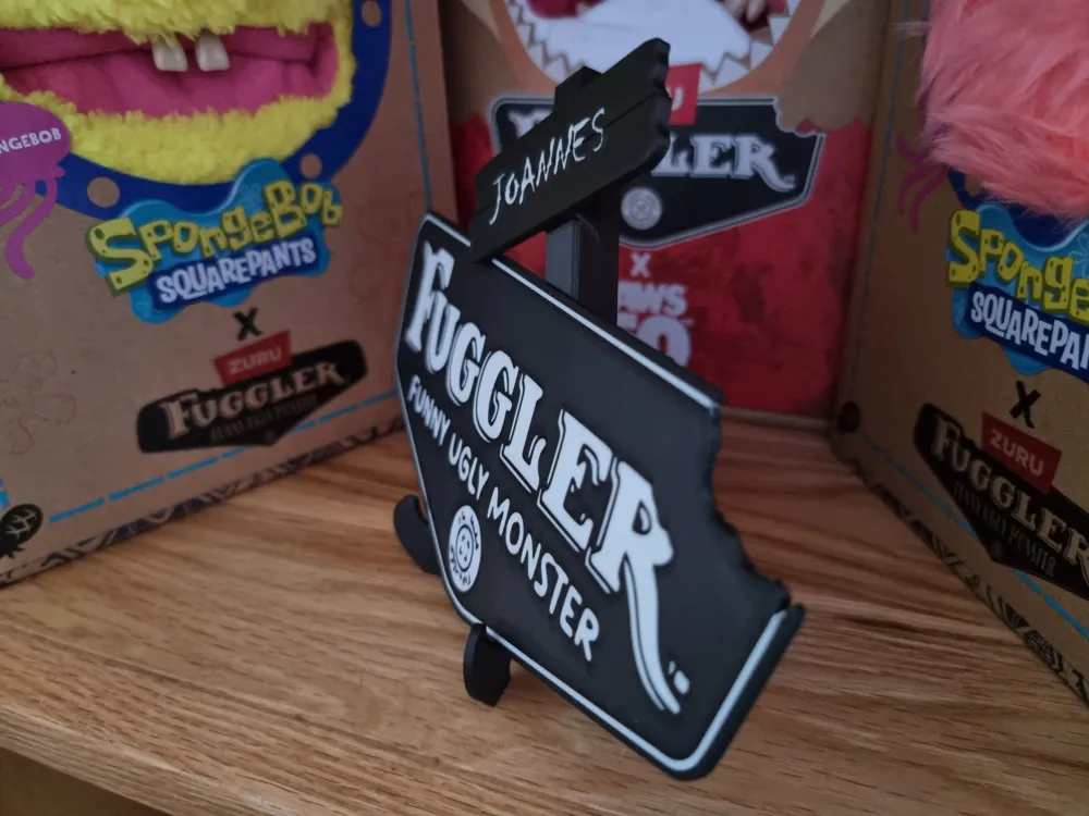 Fuggler Sign Personalised - Free 3D Print Model - MakerWorld