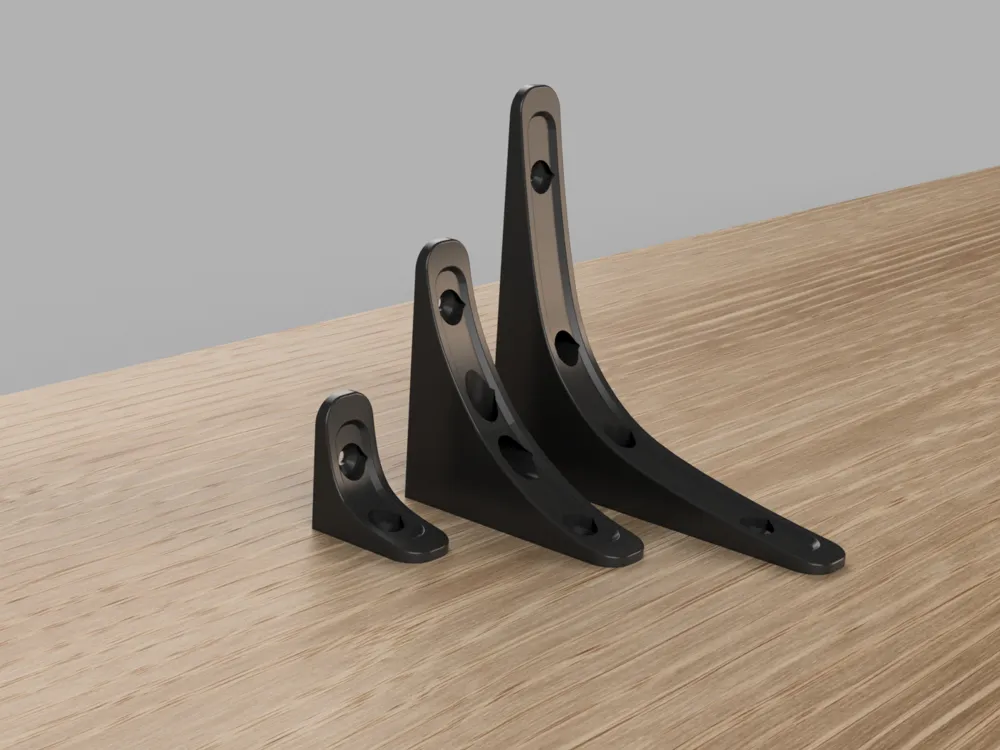 extra strong Shelf Bracket | M3,M4,M5 x 50 - 150mm by fabian - MakerWorld