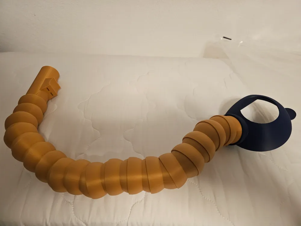 Flexible segmented vacuum hose for drill press, Bohrabsaugung by ...