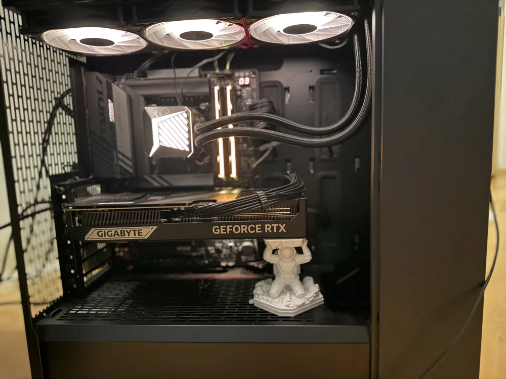 Astronaut GPU Support Stand - Free 3D Print Model - MakerWorld