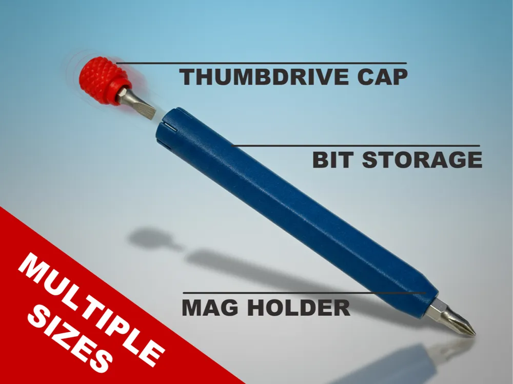 Screwy - Your Little Screw Buddy (EDC, hex bits) by npopson MakerWorld ...